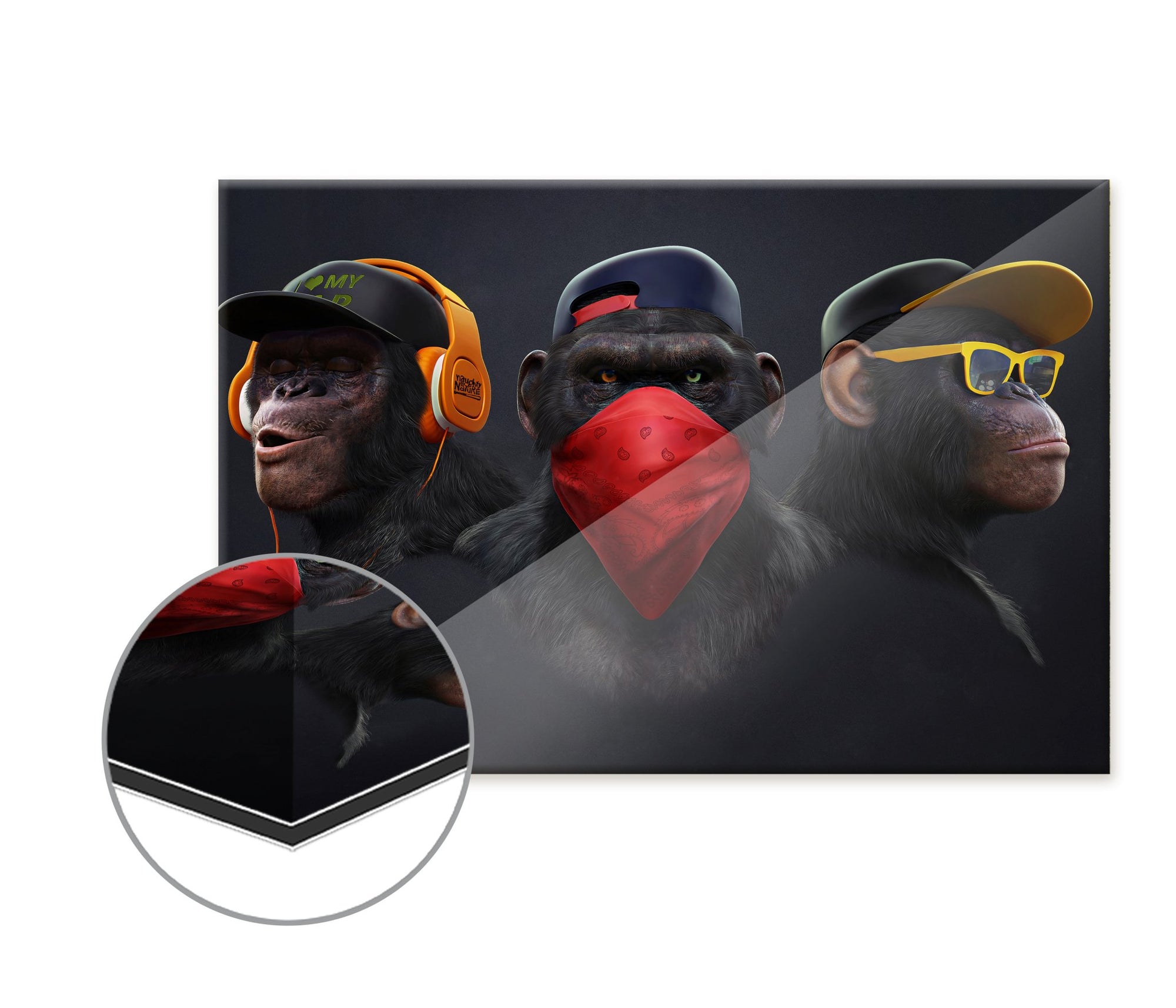 Canvas with monkeys or gorilla motifs | Exclusively only with us