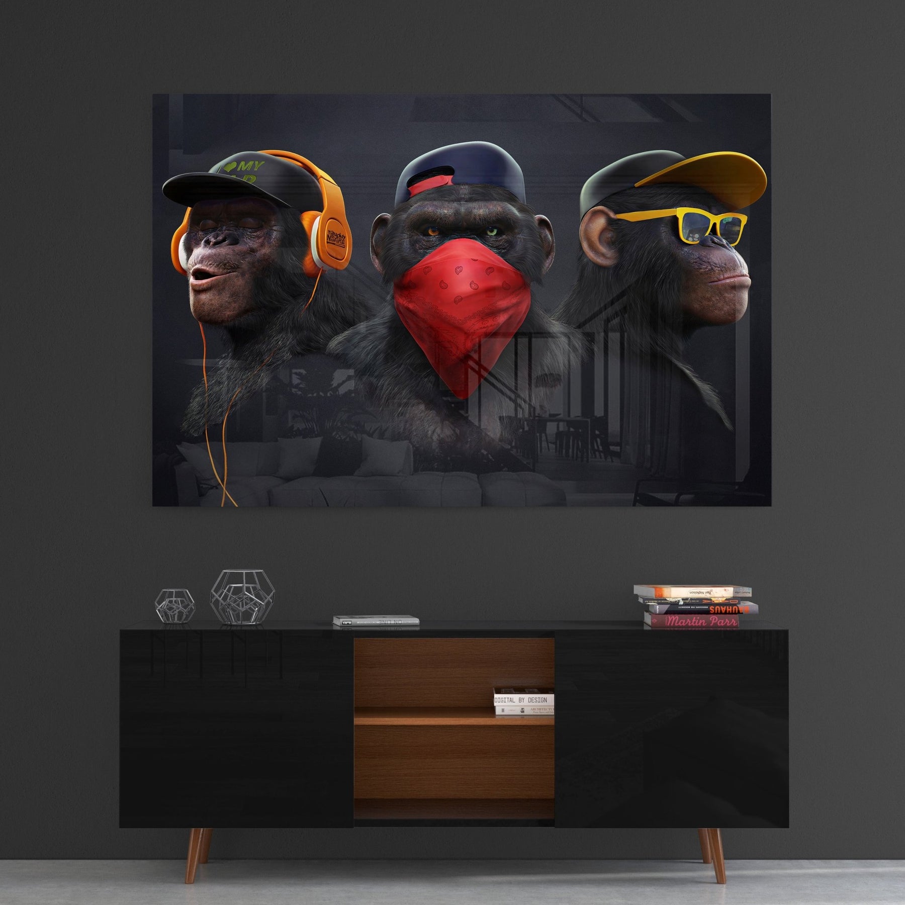 Canvas with monkeys or gorilla motifs | Exclusively only with us